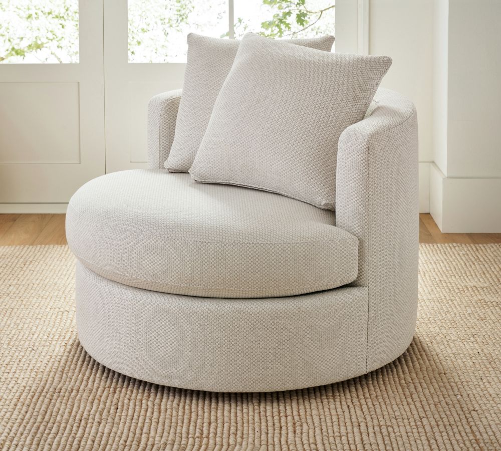 Balboa Upholstered Swivel Armchair