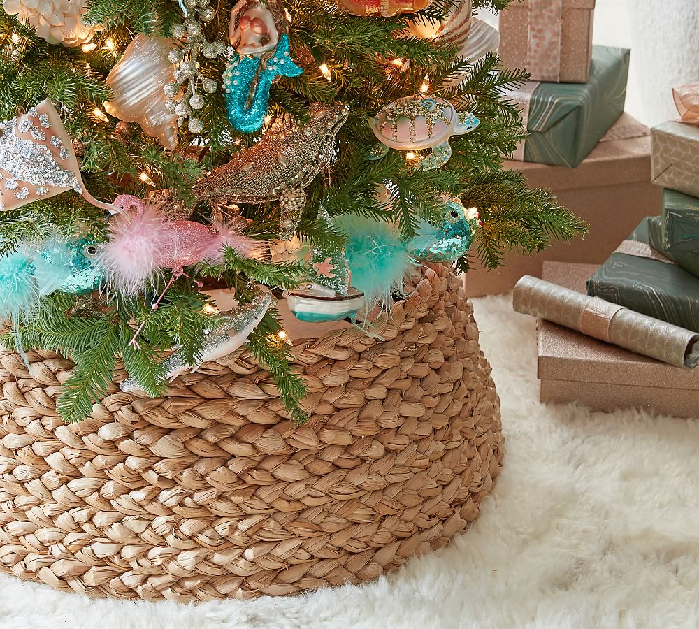 Handcrafted Beachcomber Basket Tree Collar | Pottery Barn