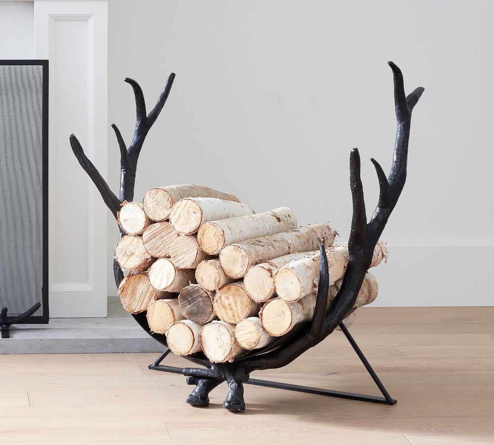 Bronze Antler Fireplace Collection | Pottery Barn