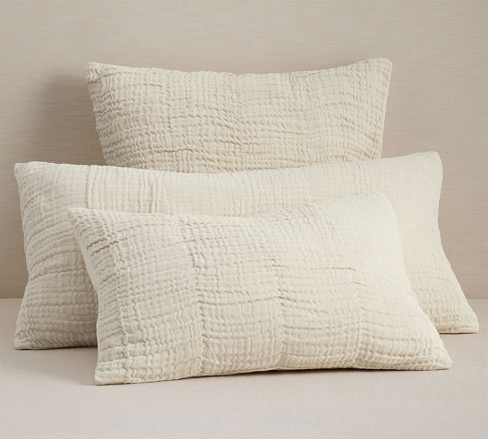 Cloud Cotton/Linen Sham | Pottery Barn
