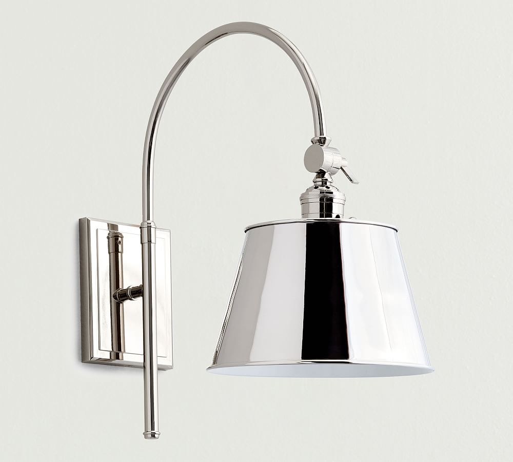 Tapered Metal Shade Arc Sconce | Pottery Barn