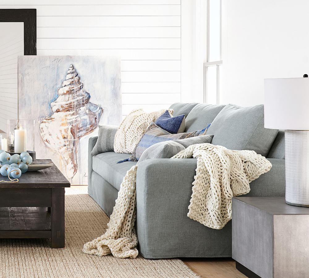 Priela Striped Lumbar Throw Pillow Cover | Pottery Barn