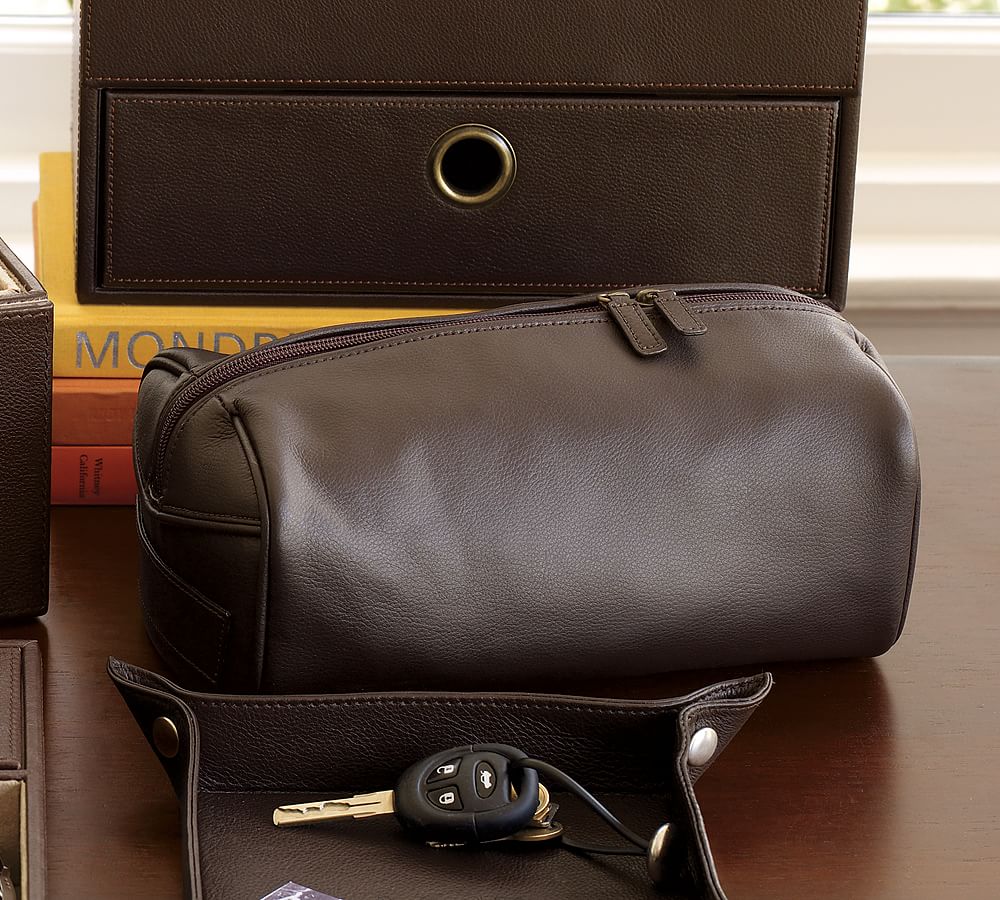 Colby Leather Toiletry Case | Pottery Barn