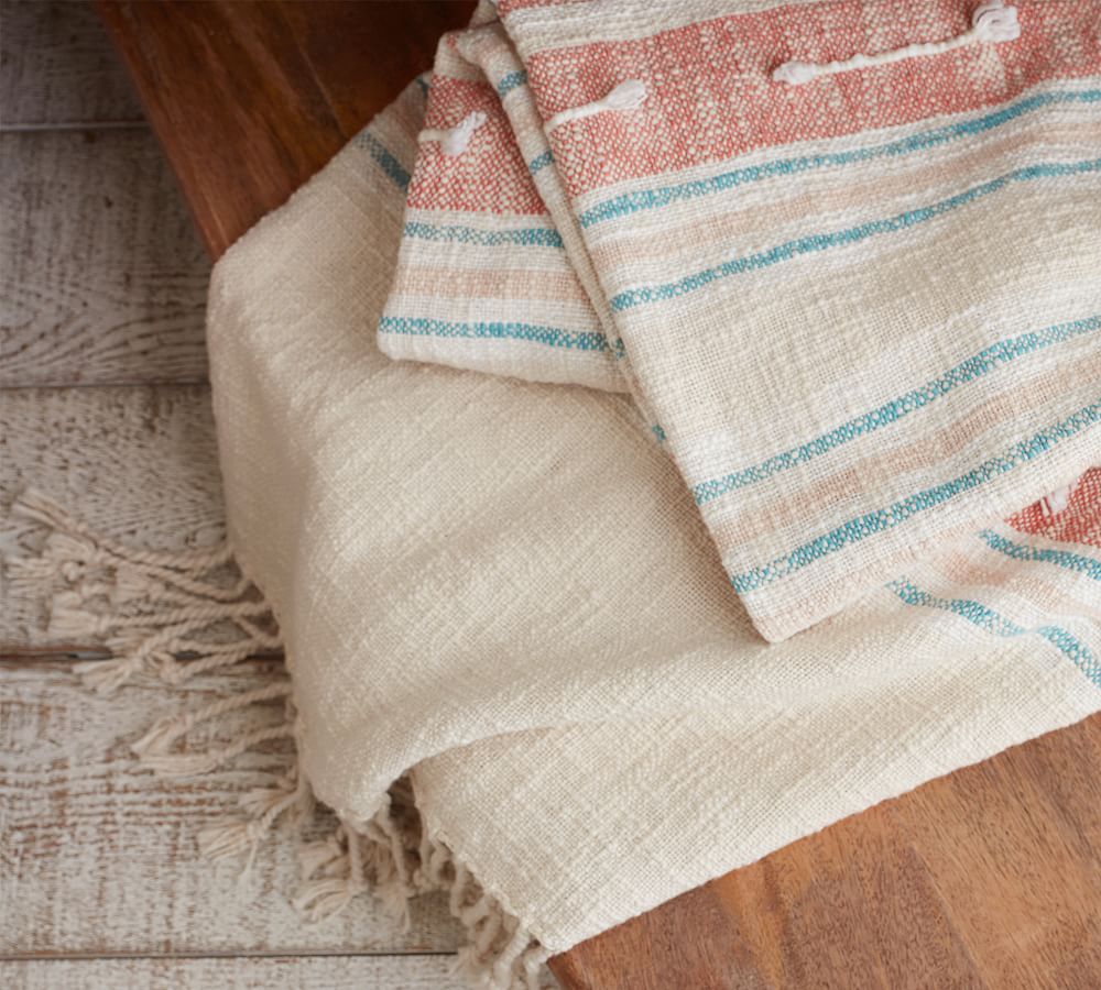 Roxy Yarn Dye Throw Blanket | Pottery Barn