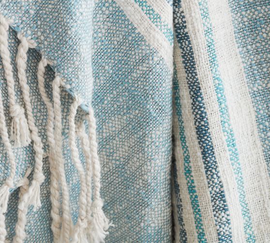 Roxy Yarn Dye Throw Blanket | Pottery Barn