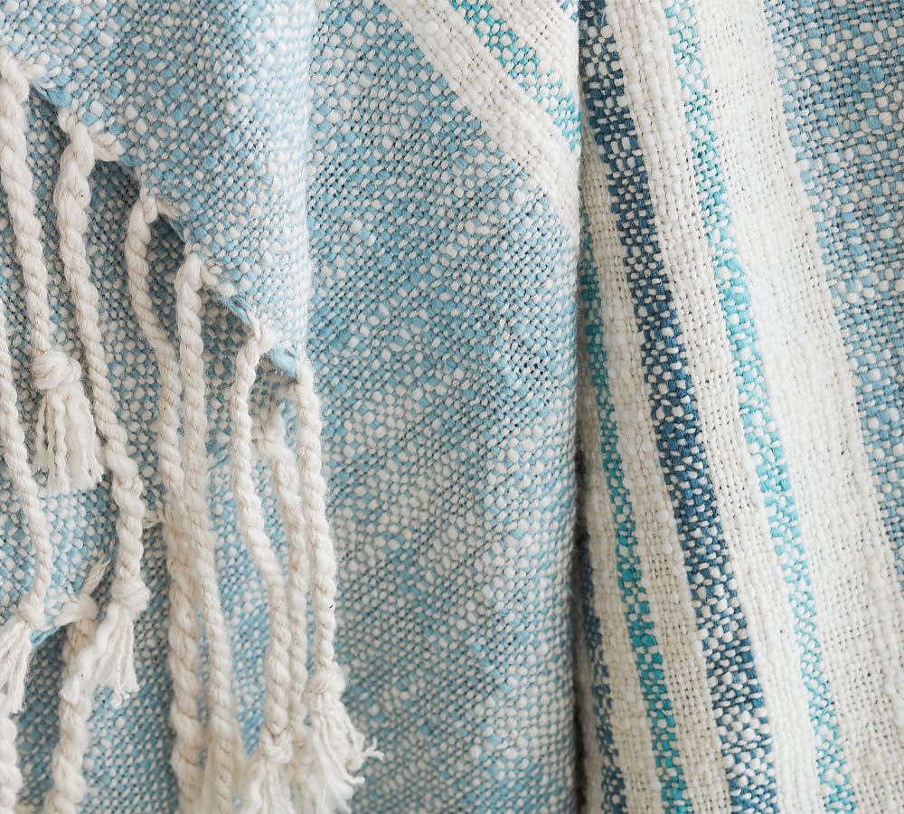 Roxy Yarn Dye Throw Blanket | Pottery Barn