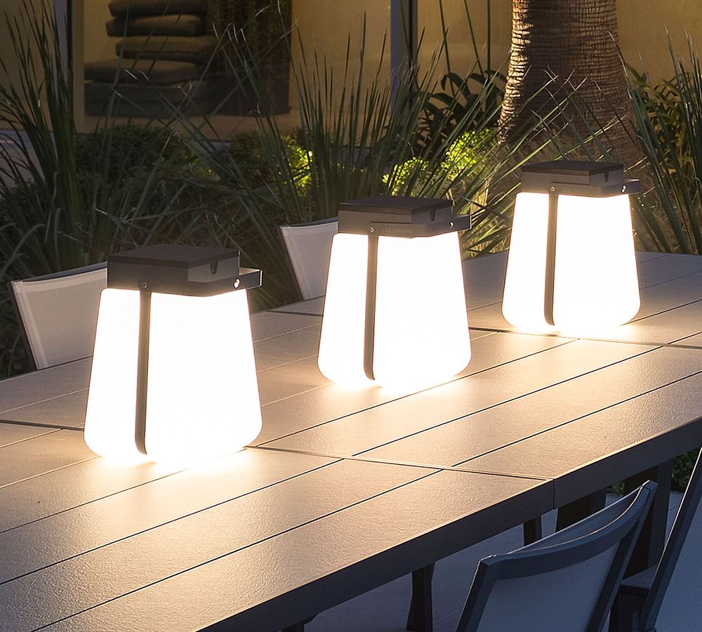 Remi Solar Outdoor Lantern | Pottery Barn
