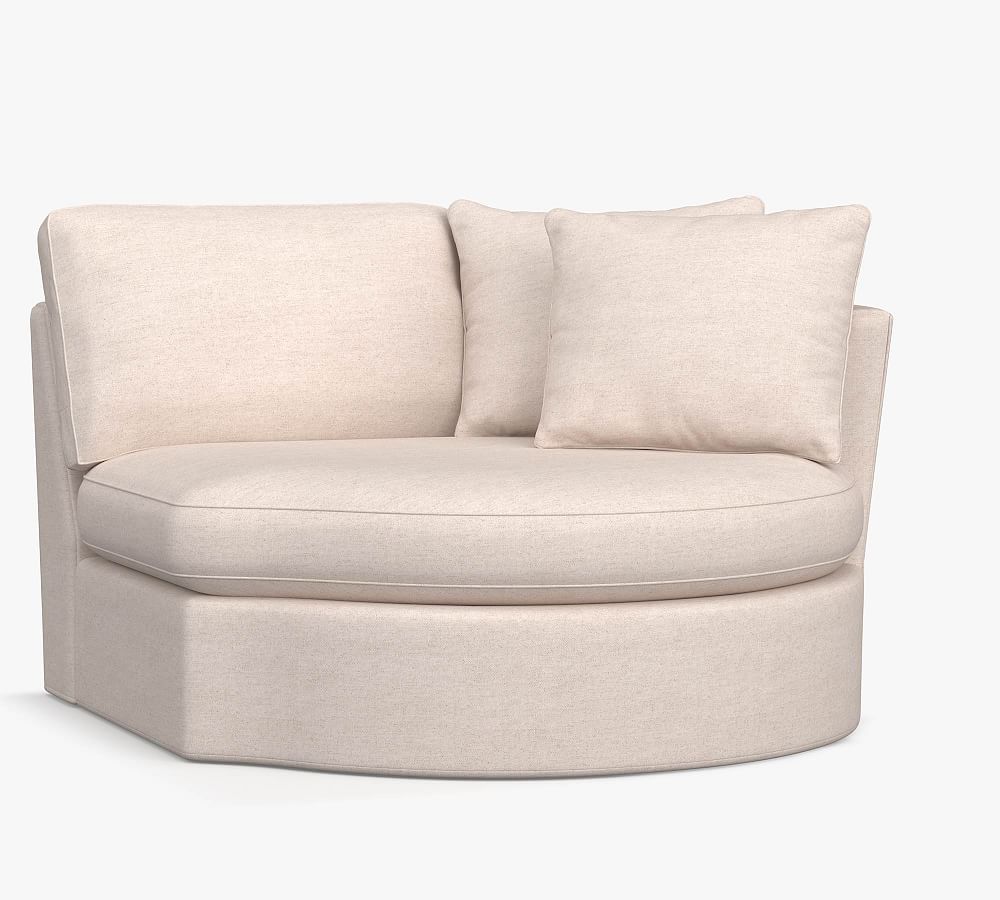 Build Your Own - Pearce Roll Arm Slipcovered Sectional Components ...