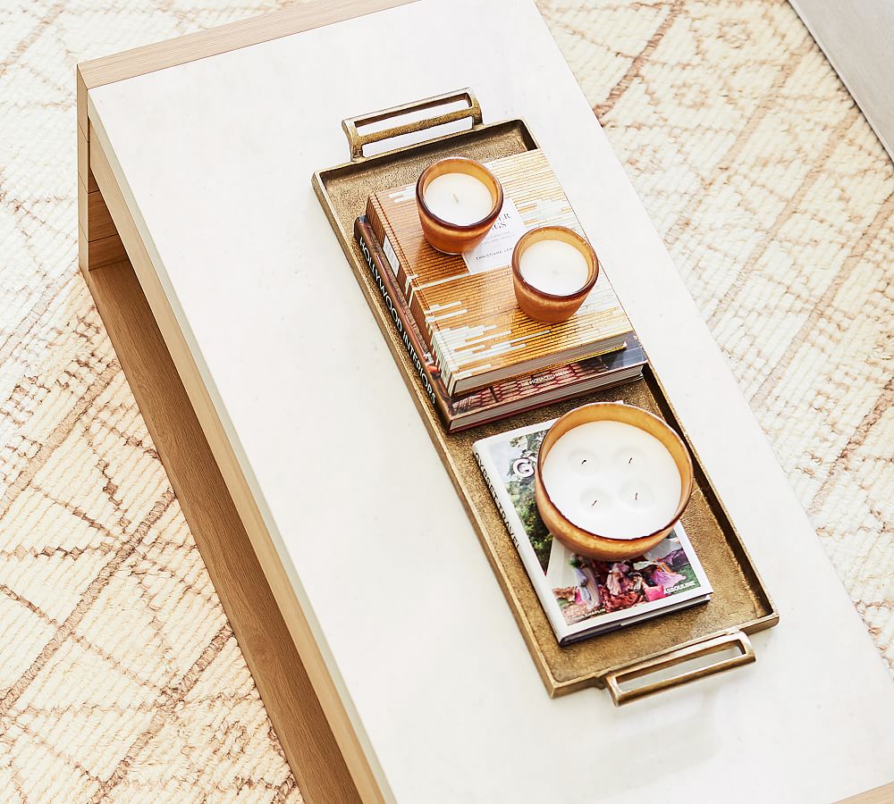 Long Metal Decorative Tray | Pottery Barn