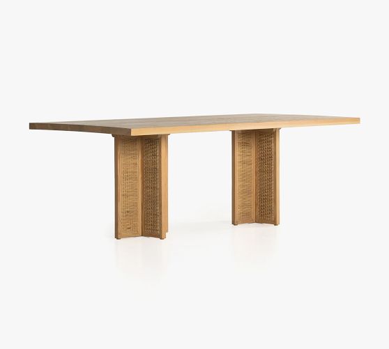Carson Rectangular Cane Dining Table | Pottery Barn