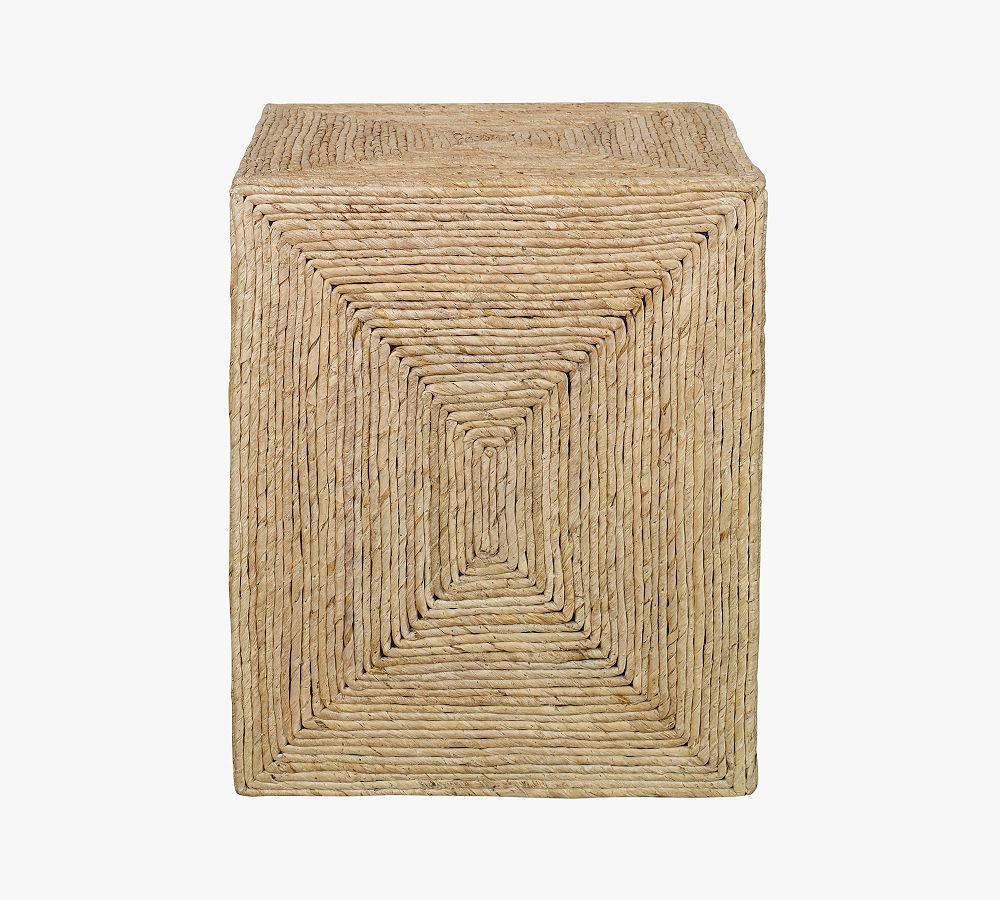 Noah Square Woven Accent Table | Pottery Barn