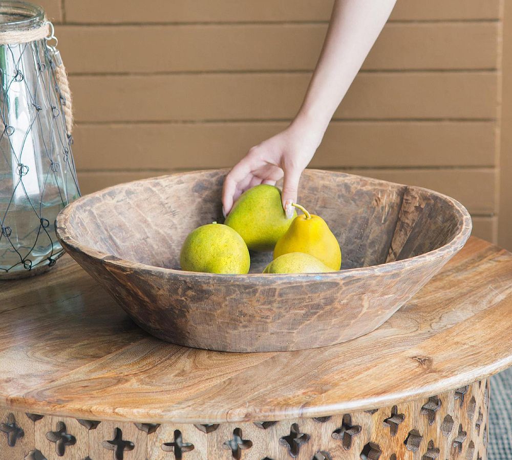 Pottery Barn Wooden Bowl