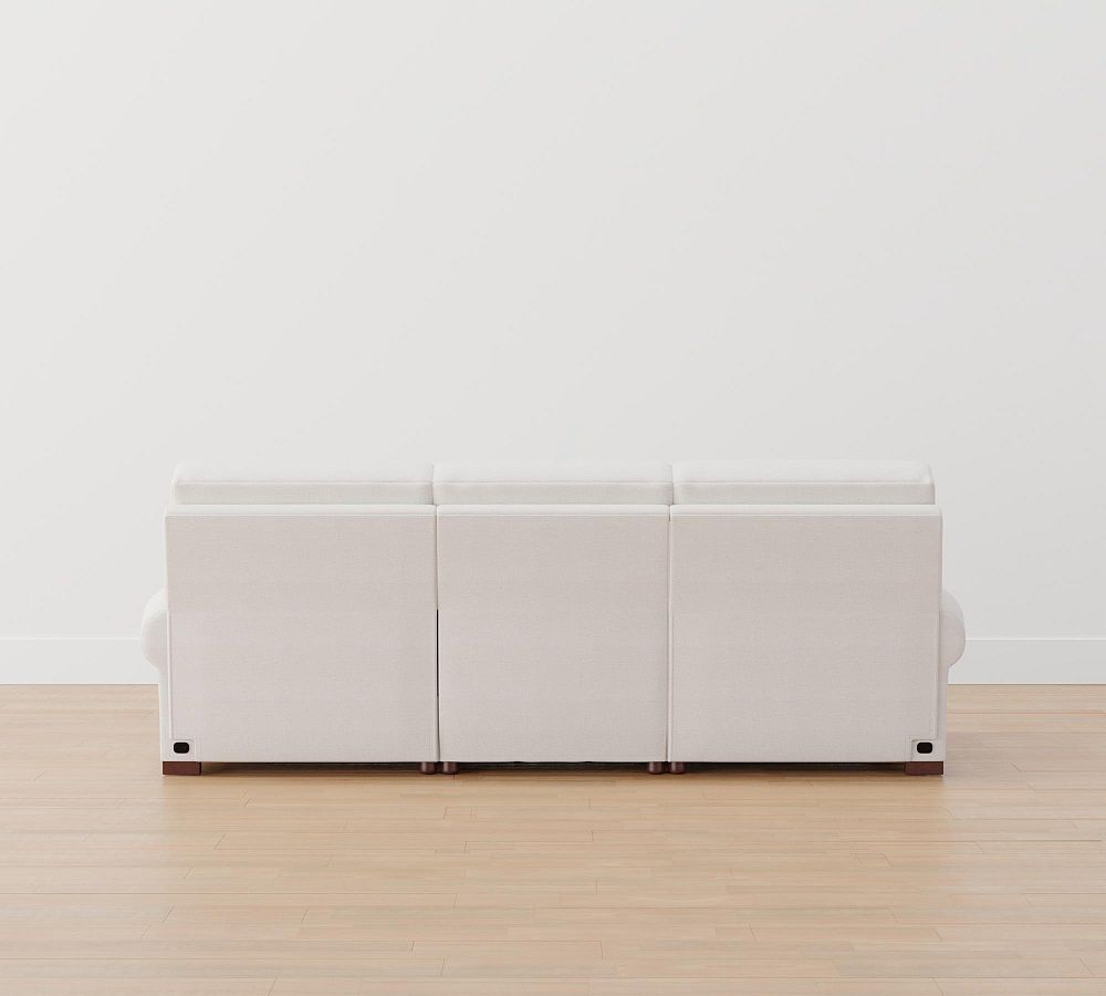 Turner Roll Arm Upholstered Power Reclining Sofa | Pottery Barn