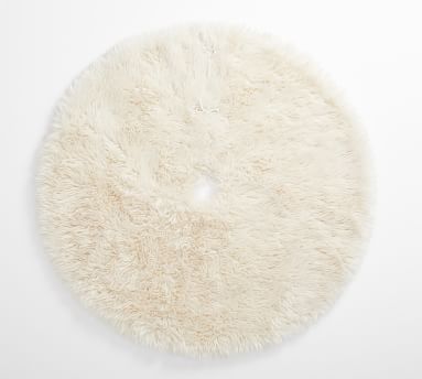 Luxe Faux Fur Tree Skirt | Pottery Barn