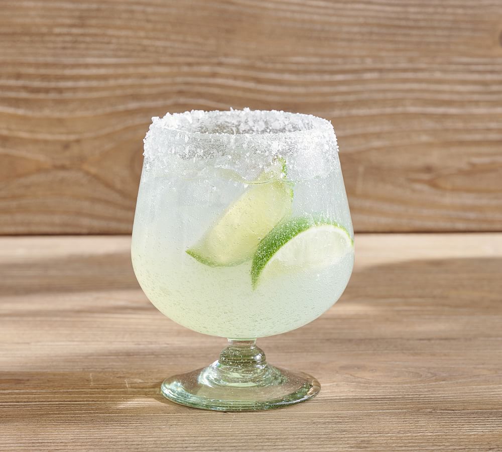 Handcrafted Recycled Sea Glass Spritzer Glasses | Pottery Barn