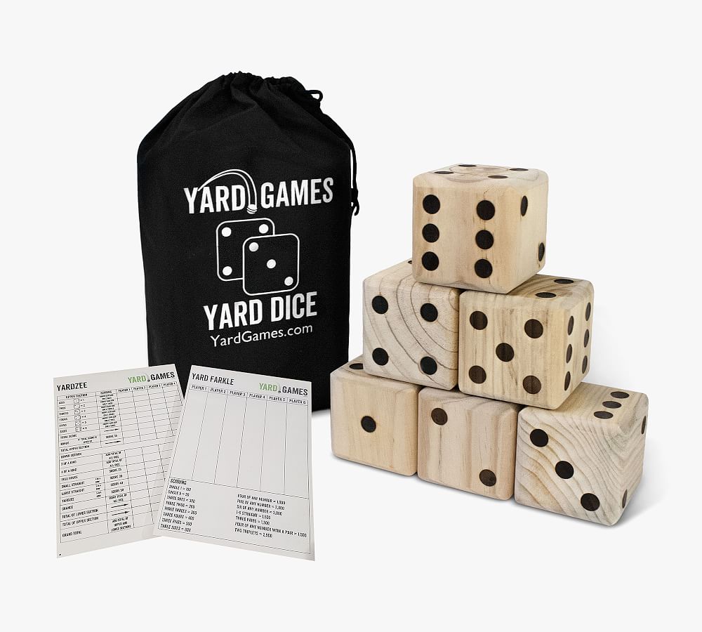 Oversized Wooden Yard Dice | Pottery Barn