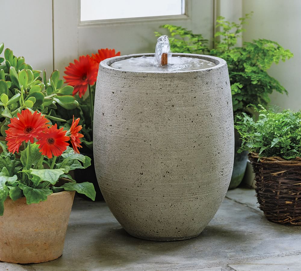 Ula Round Fountain | Pottery Barn