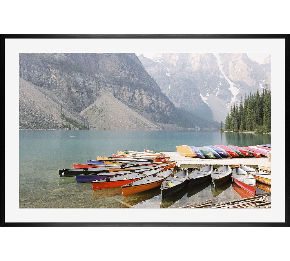 Moraine Lake Canoes by Justine Milton | Pottery Barn