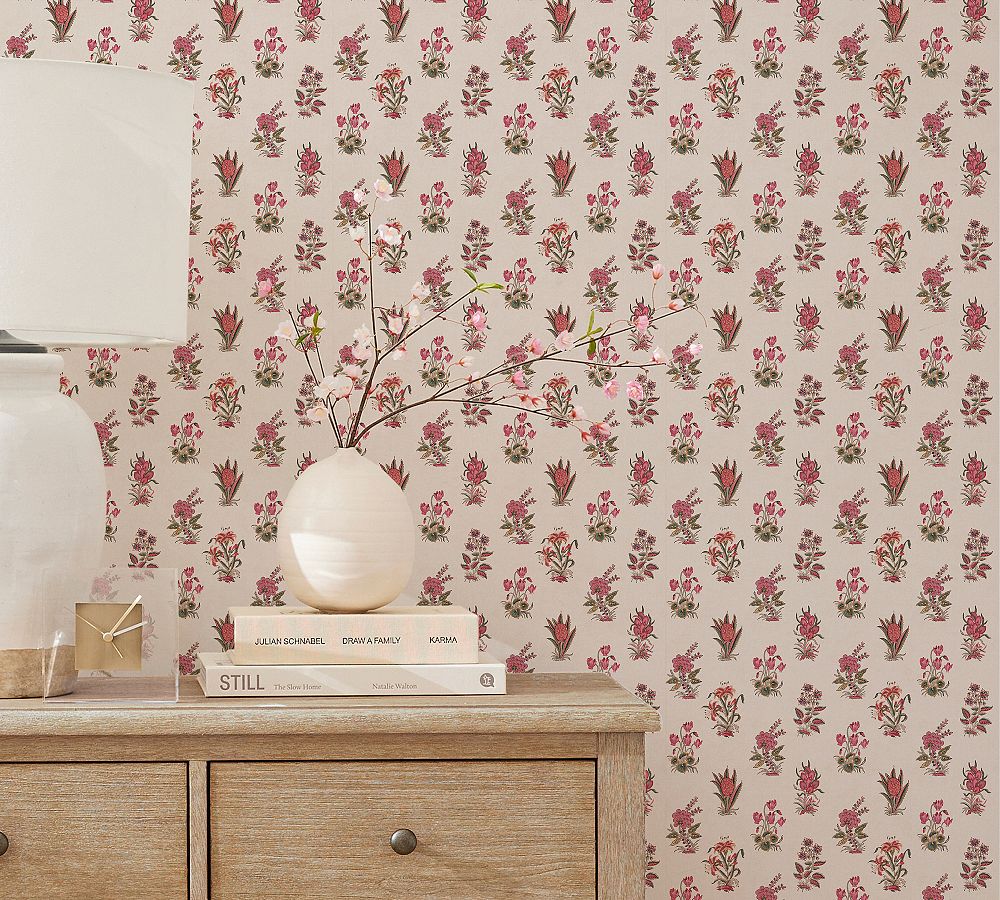 Botanical Print Wallpaper | Pottery Barn