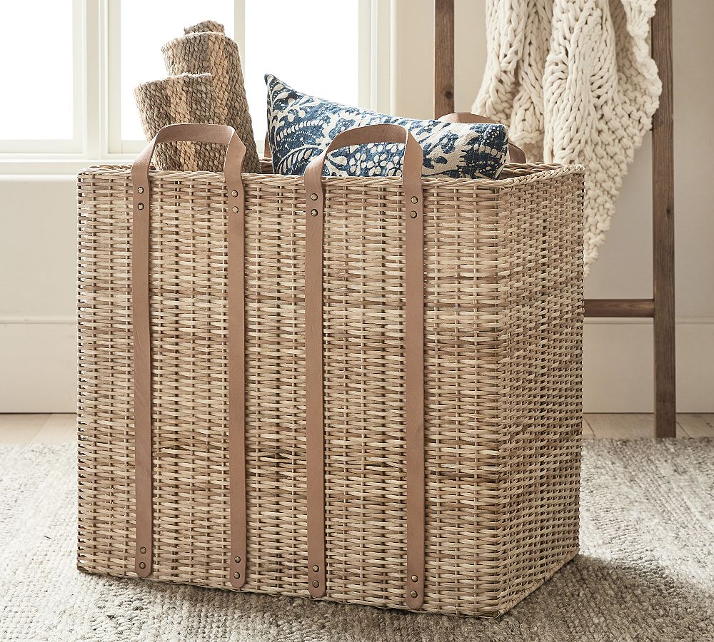 Austin Handwoven Oversized Basket | Pottery Barn