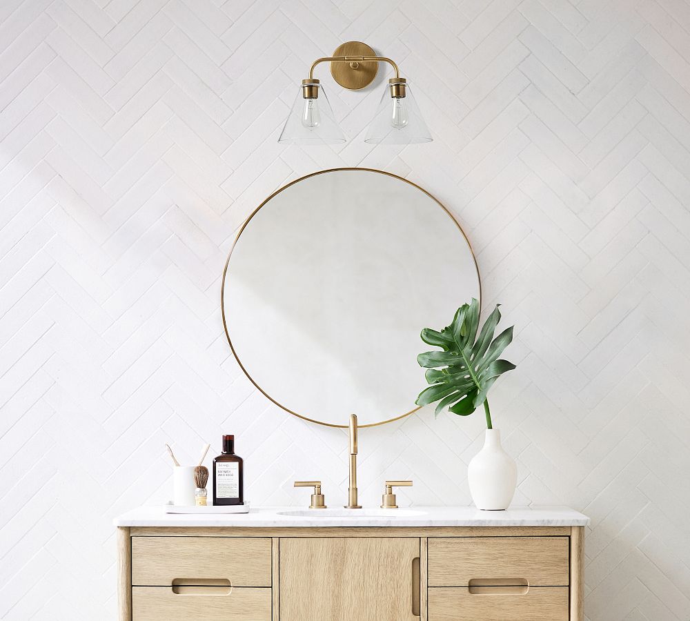 Reagan Double Cone Sconce | Pottery Barn