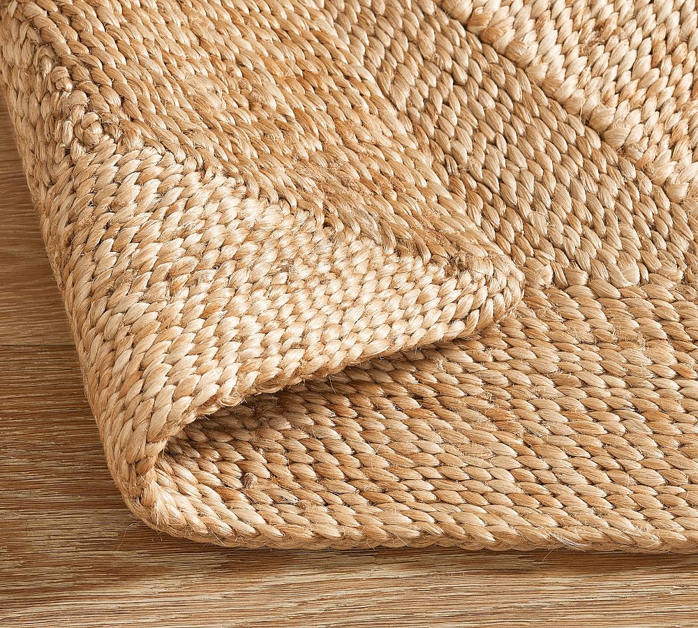 Salvino Diamond Jute Rug | Pottery Barn
