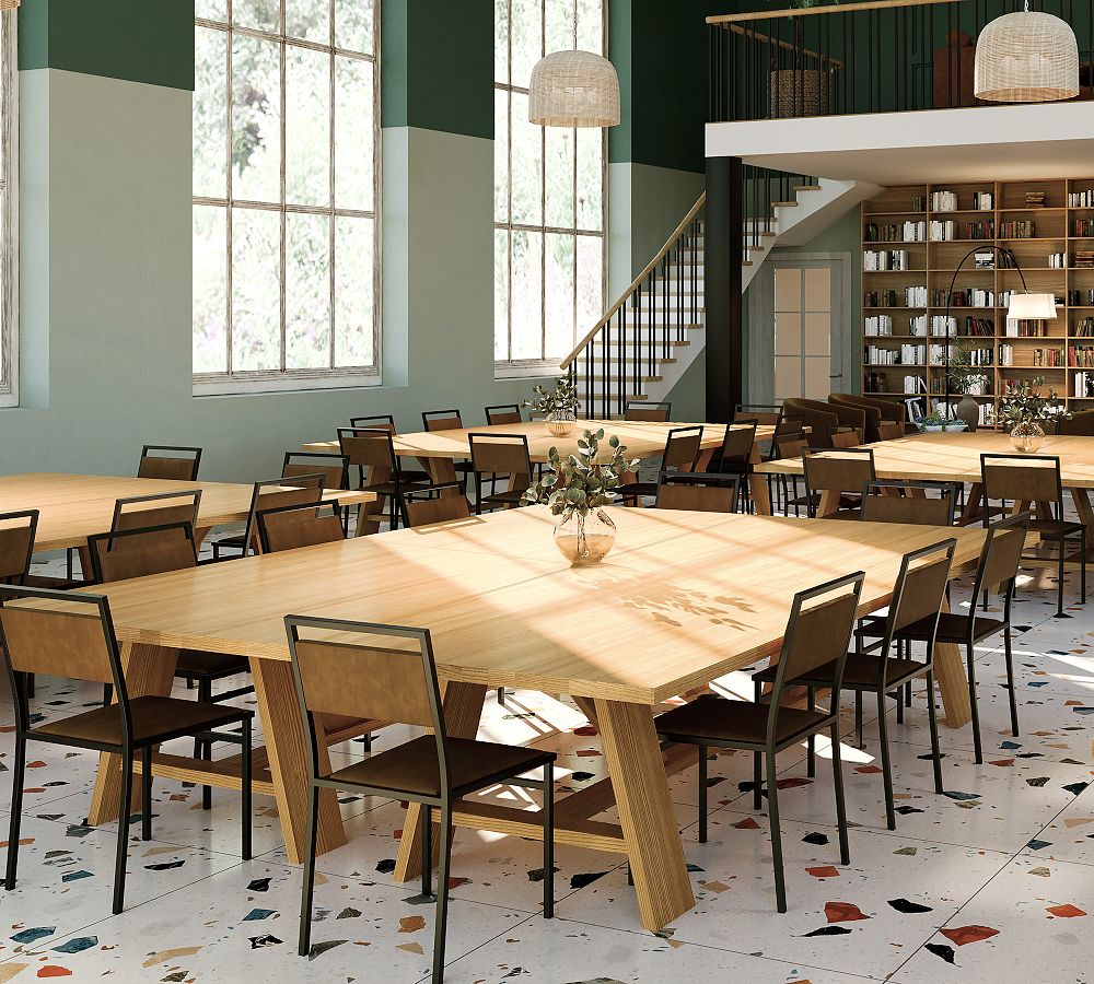 Keaton Communal Dining Table | Pottery Barn