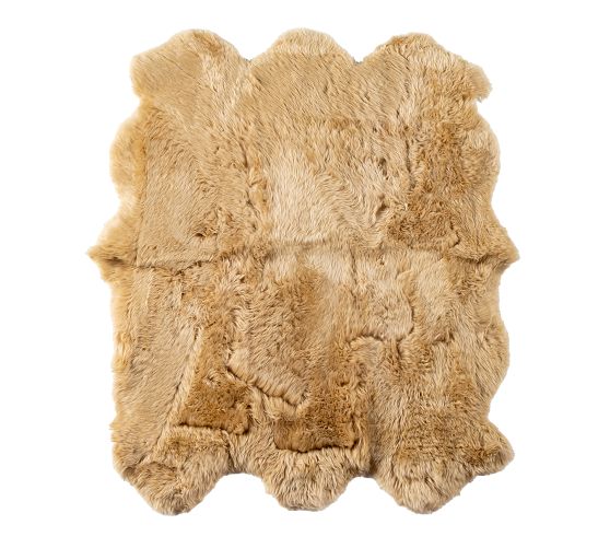 Patton Large Lambskin Hide Rug | Pottery Barn