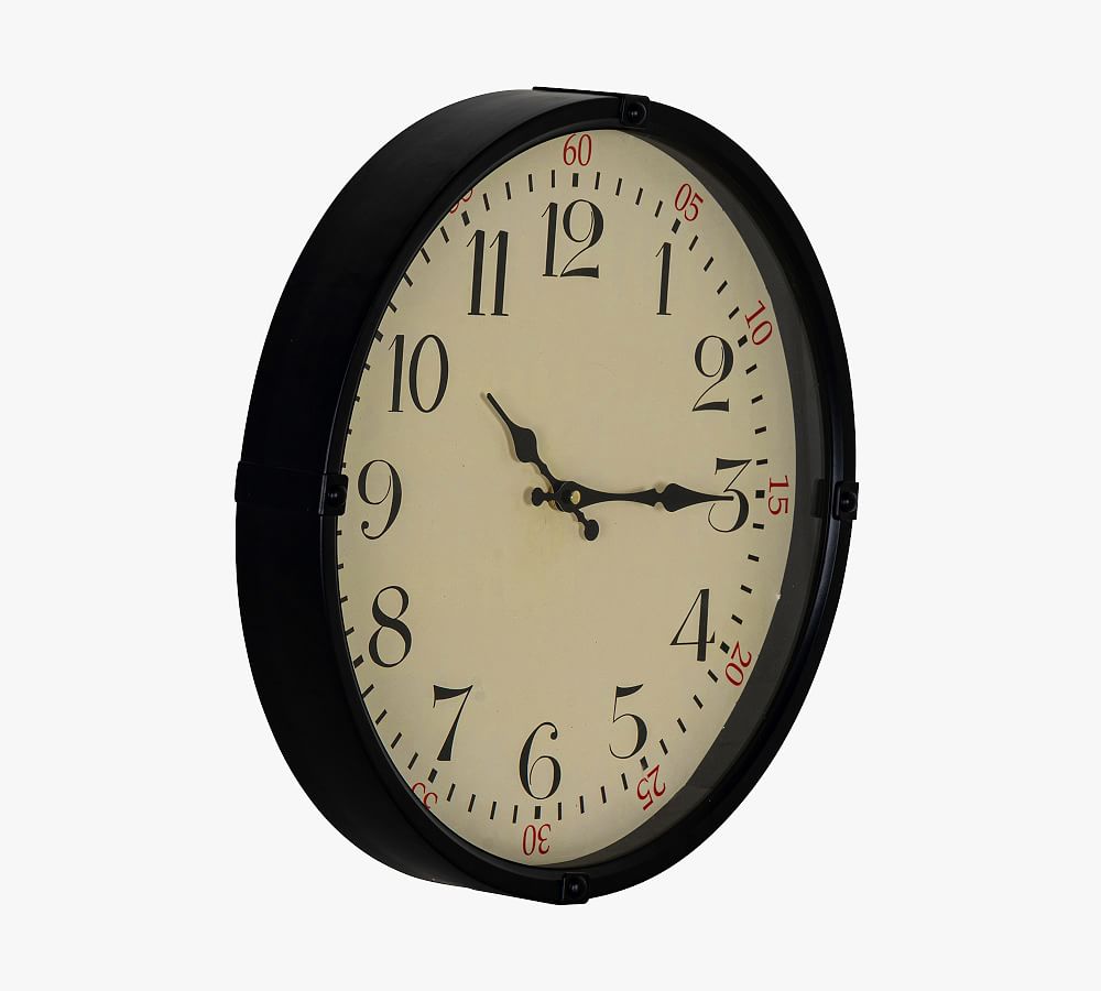 Classic Wall Clock - Black | Pottery Barn