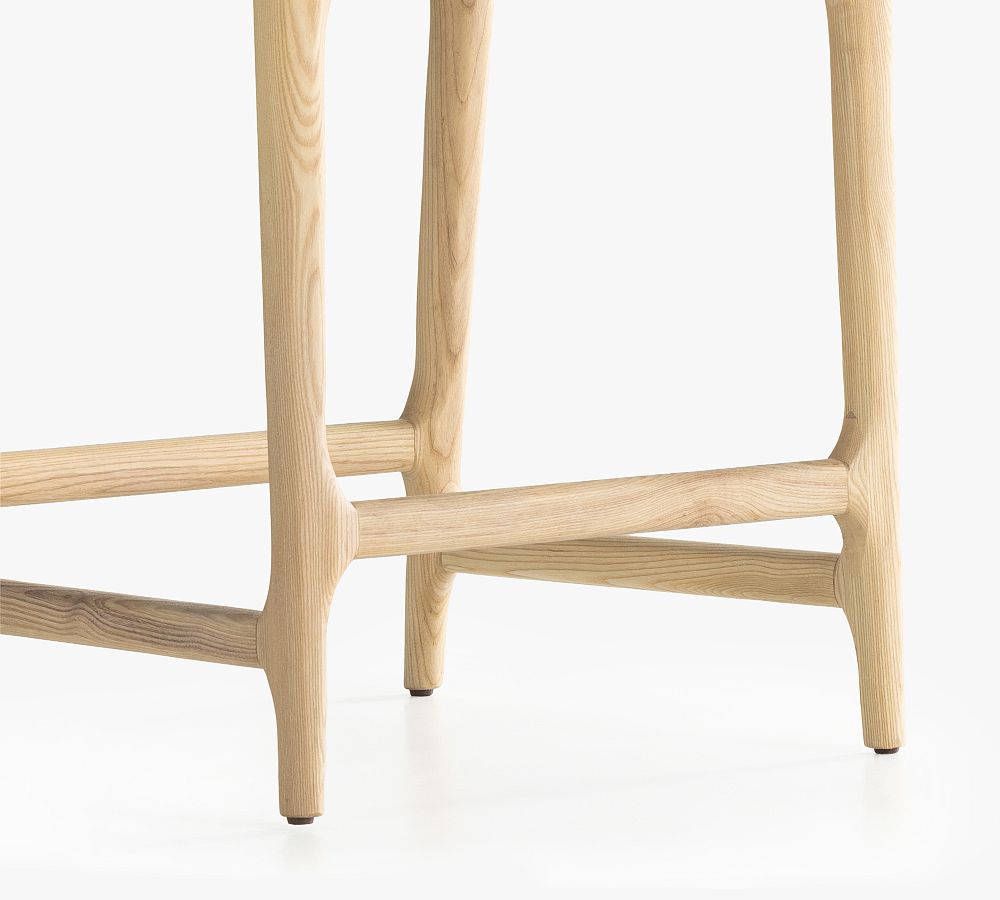 Izzy Leather Stool | Pottery Barn