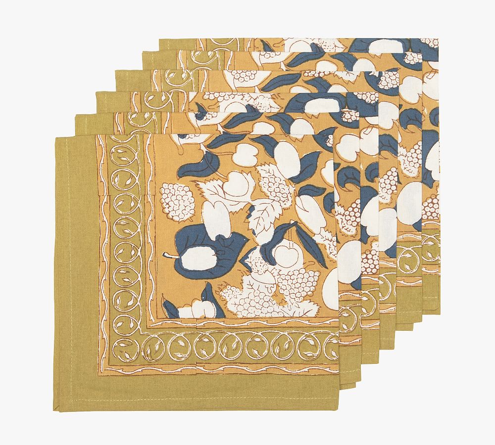 Camille Cotton Napkins - Set of 6 | Pottery Barn