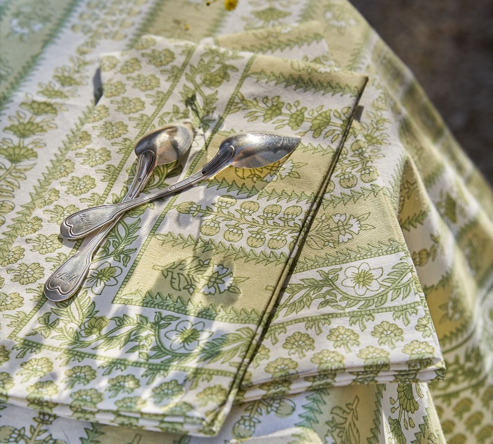 Provence Avignon Cotton Tablecloth | Pottery Barn