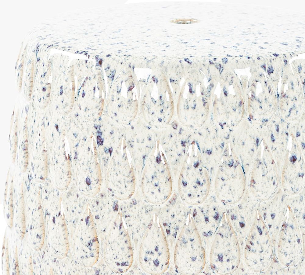 Charles Round Ceramic Accent Table | Pottery Barn