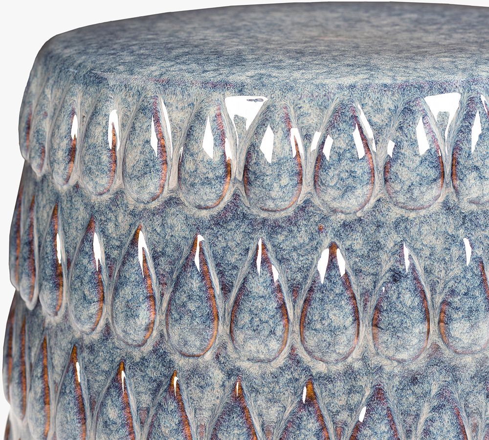 Charles Round Ceramic Accent Table | Pottery Barn