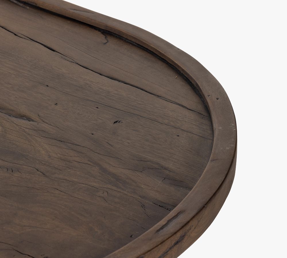 Stardust Reclaimed Wood Oval Coffee Table | Pottery Barn