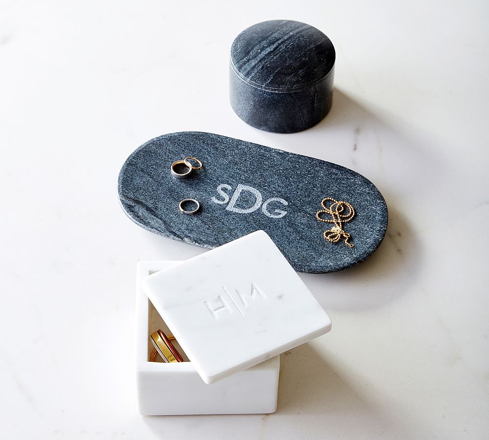 Square Marble Trinket Box | Pottery Barn