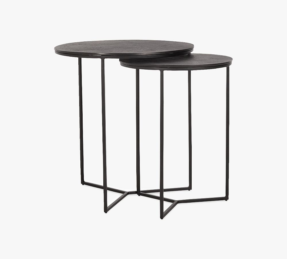 Piper Round Metal Nesting Tables | Pottery Barn