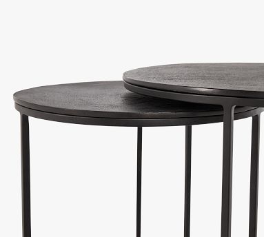 Piper Round Metal Nesting Tables | Pottery Barn