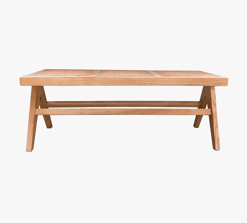 Andrea Rattan Dining Bench | Pottery Barn