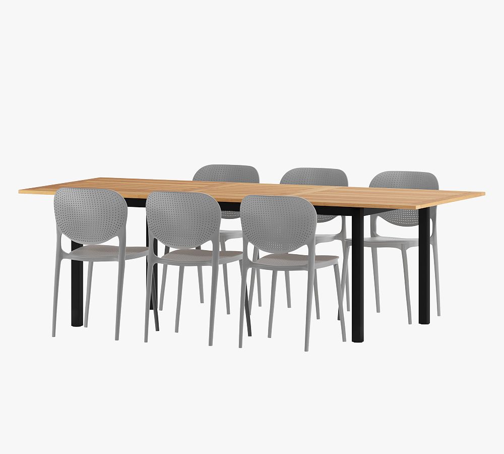 Santa Ana 7-Piece Rectangular Dining Table Set | Pottery Barn