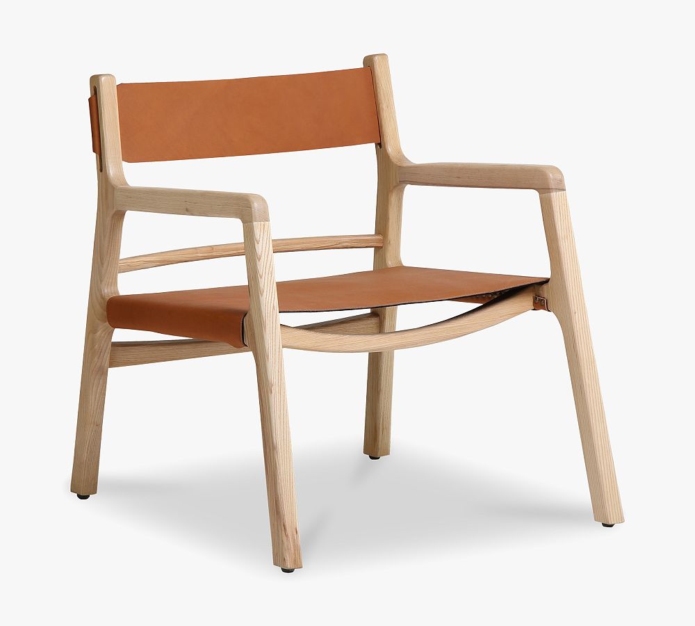 Carina Leather Accent Chair | Pottery Barn