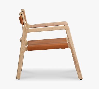 Carina Leather Accent Chair | Pottery Barn