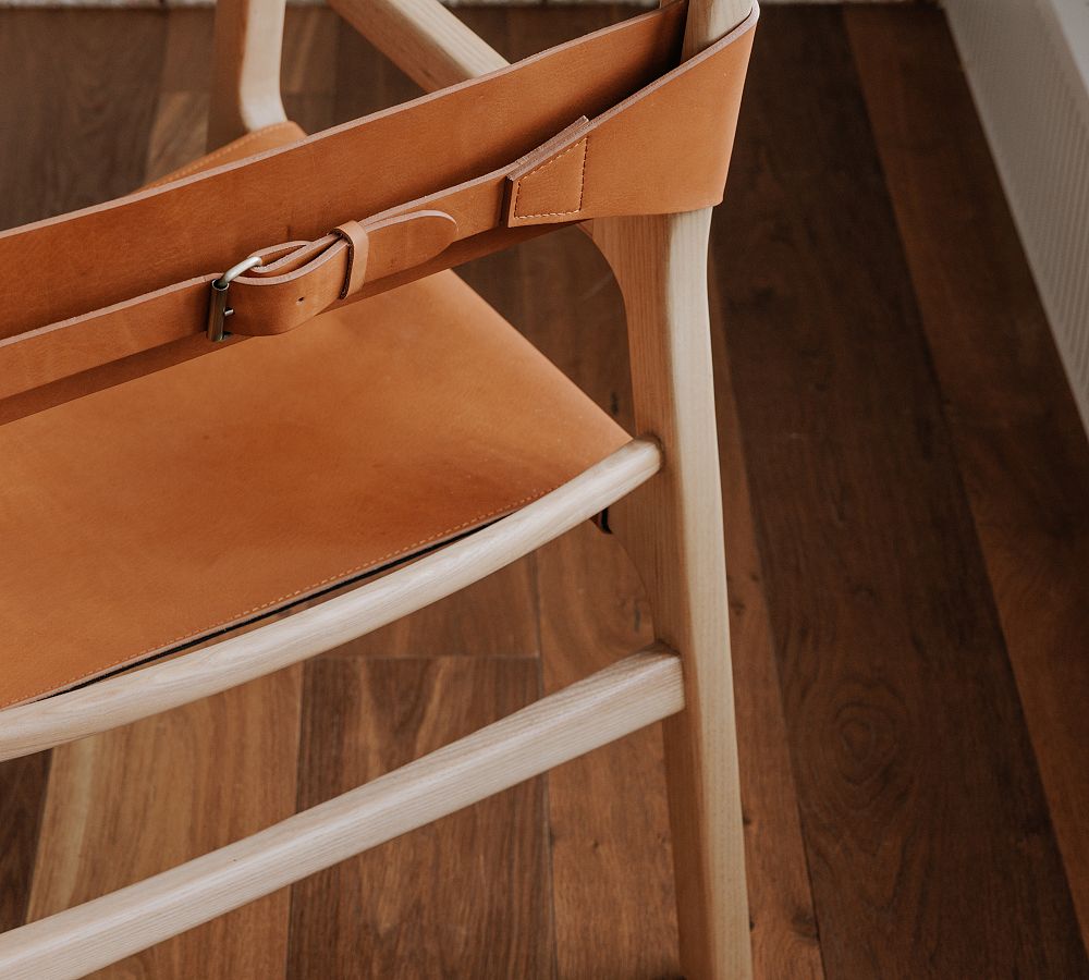 Carina Leather Accent Chair | Pottery Barn