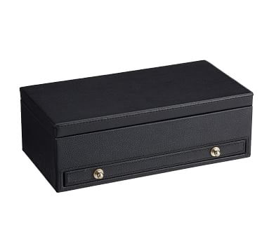 Grant Leather Accessory Storage Box | Pottery Barn