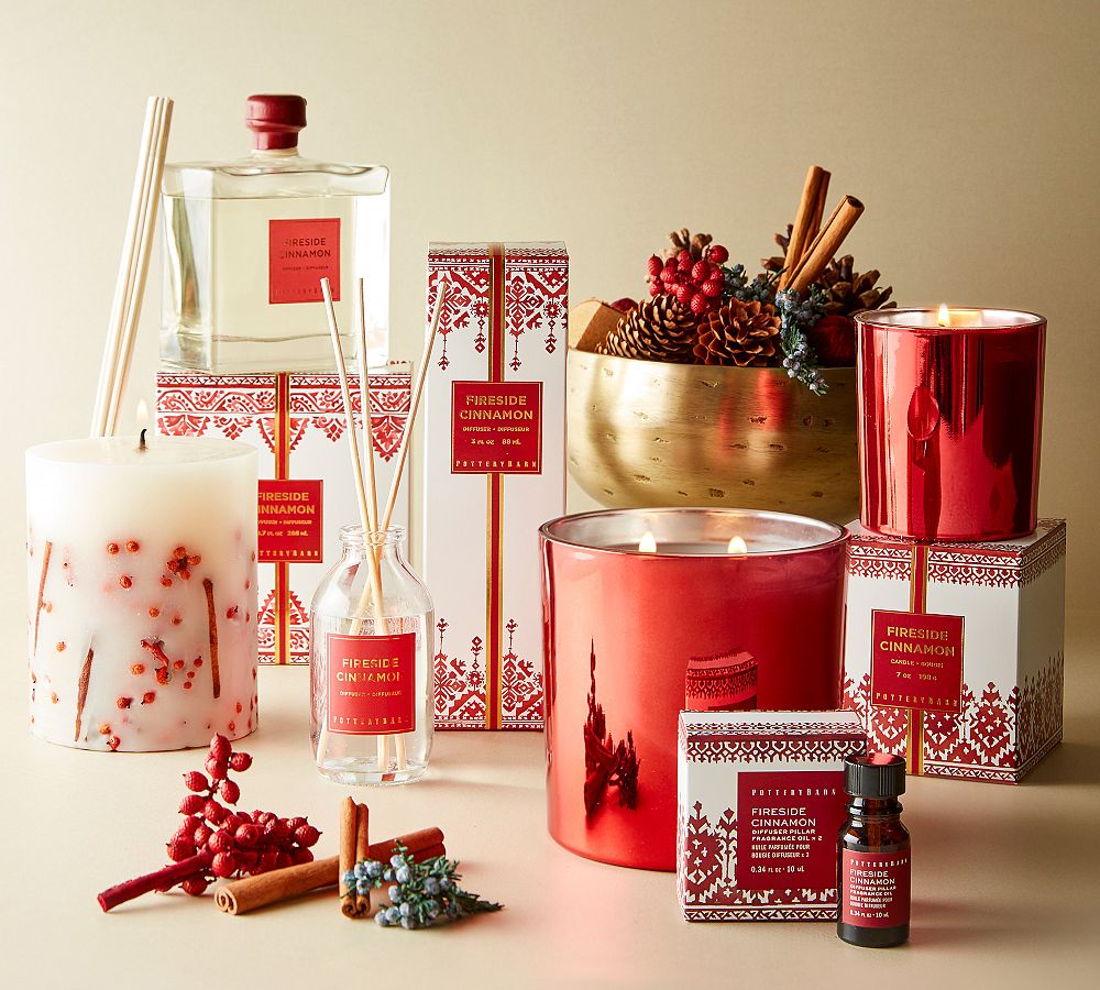 Flameless Diffuser Candle Fragrance Oil - Fireside Cinnamon, Set of 2 ...