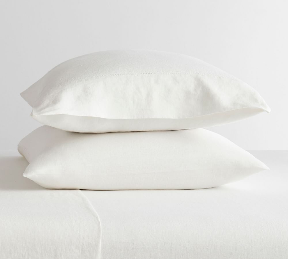 OPEN BOX: Belgian Flax Linen Pillowcases | Pottery Barn