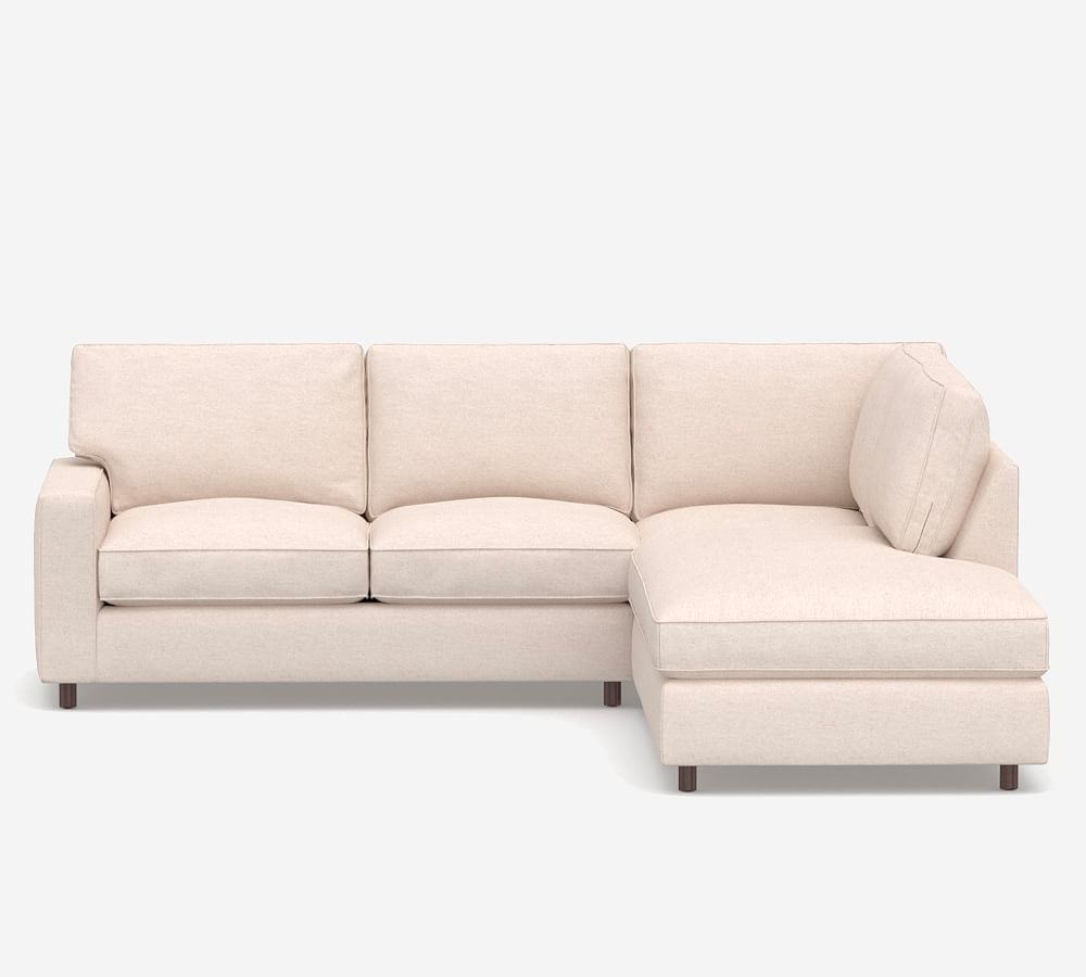 PB Comfort Square Arm Upholstered 3-Piece Bumper Sectional | Pottery Barn