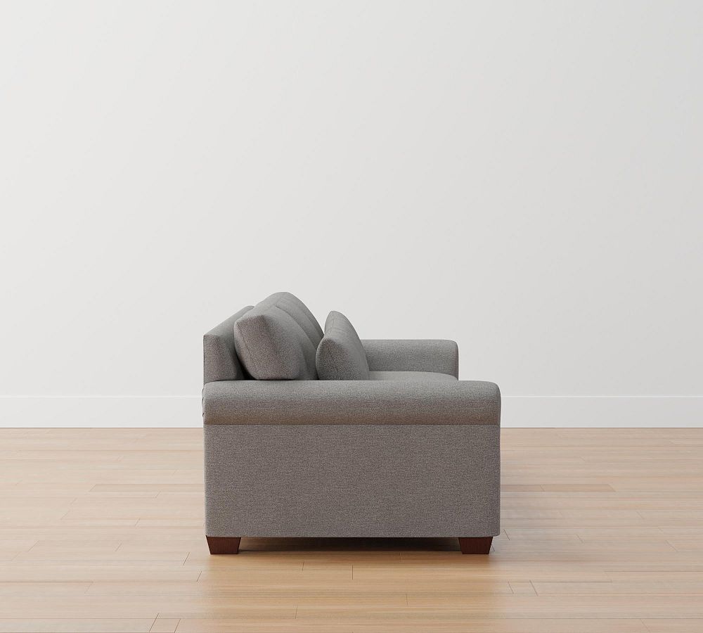 York Roll Arm Deep Seat Fabric Sofa | Pottery Barn