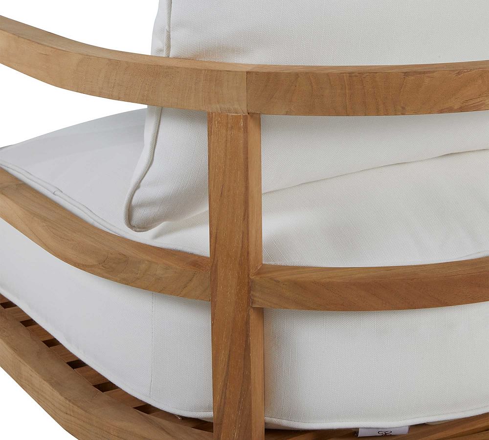 Oxeia FSC® Teak Outdoor Loveseat | Pottery Barn