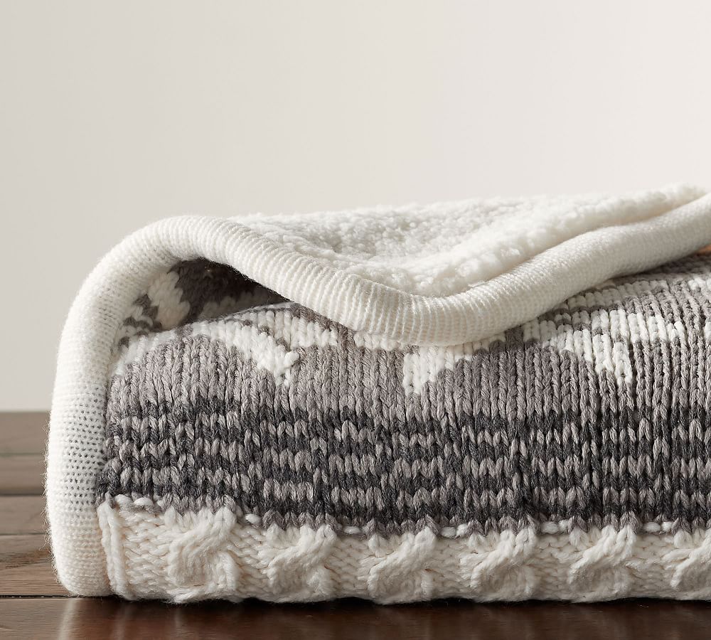 Sweater Patchwork Throw Blanket | Pottery Barn